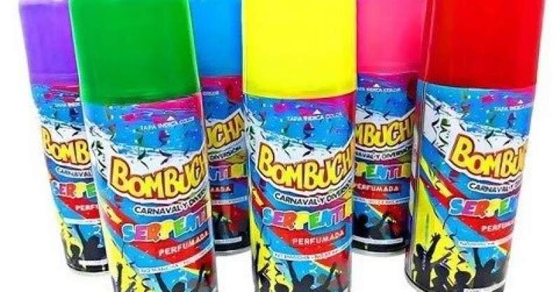 (INACTIVO) - SERPENTINA BOMBUCHA EN AEROSOL COLORES SURTIDOS X 1